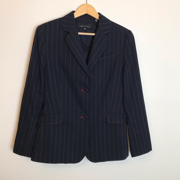 Sandra Angelozzi | Jackets & Coats | Sandra Angelozzi Stripped Blazer ...